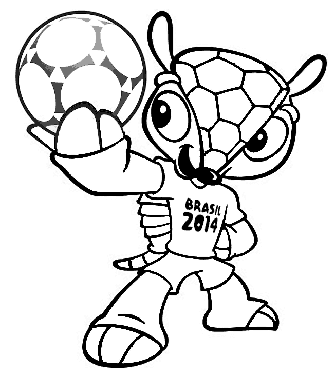 Wk voetbal 2014 wereldbeker kleurplaat Wk voetbal 2014 wereldbeker kleurplaat